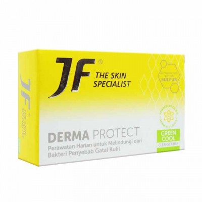 Jual JF Sulfur Derma Protect Cleanser Bar Green Cool 90 gram (Sabun ...