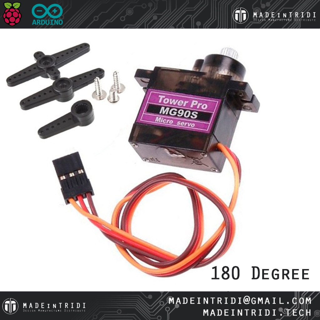 Jual TOWER PRO MICRO SERVO MG90S MG90 MG-90 MG-90S METAL GEAR SERVO ...