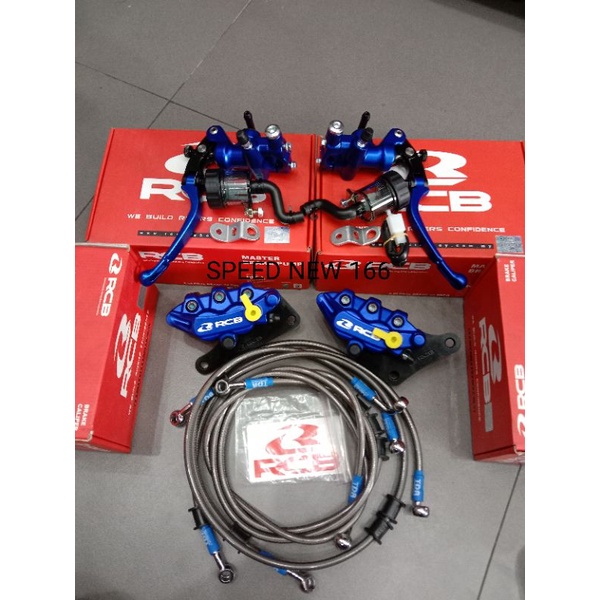Jual PAKET MASTER REM DEPAN /BELAKANG RCB TABUNG PISAH S1 14MM PUMP ABS ...
