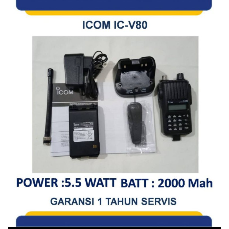 Jual ICOM IC-V80 Battery Litium / Jual HT ICOM V 80 Garansi 1 Tahun ...