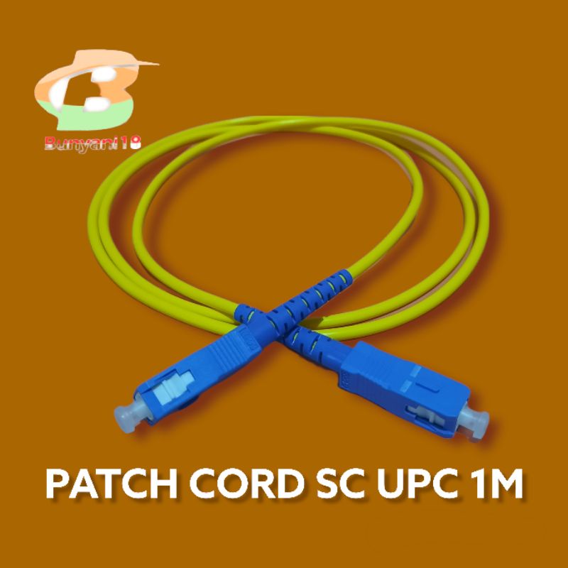 Jual Patch Cord SC UPC Kabel Fiber Optic Single Mode Simple Duplex 1M, 1.5 dan 3M | Shopee Indonesia