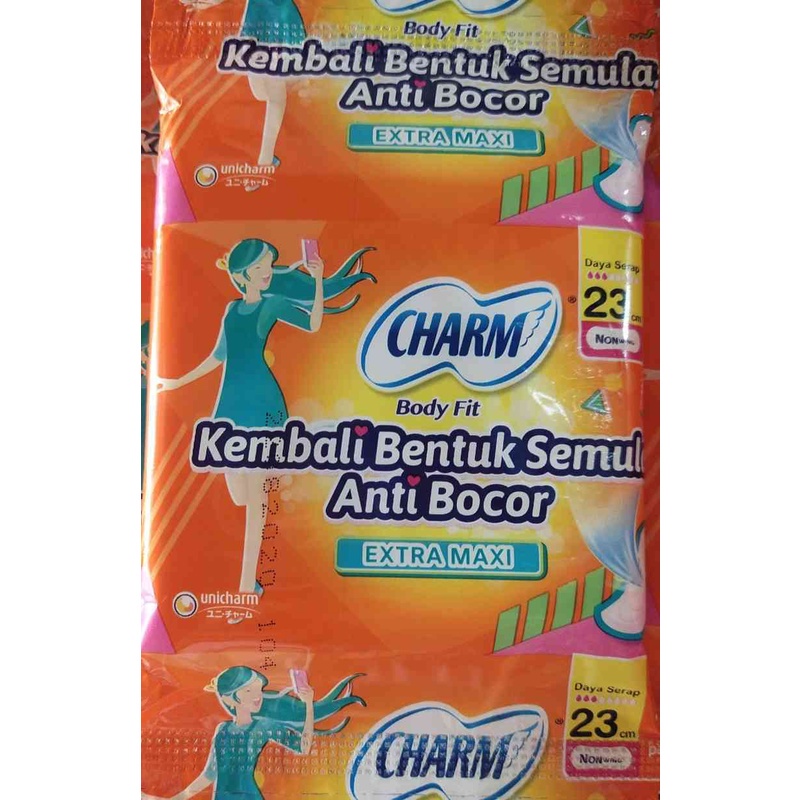 Jual CHARM BODY FIT EXTRA MAXI NON WING 23CM 1pc | Shopee Indonesia