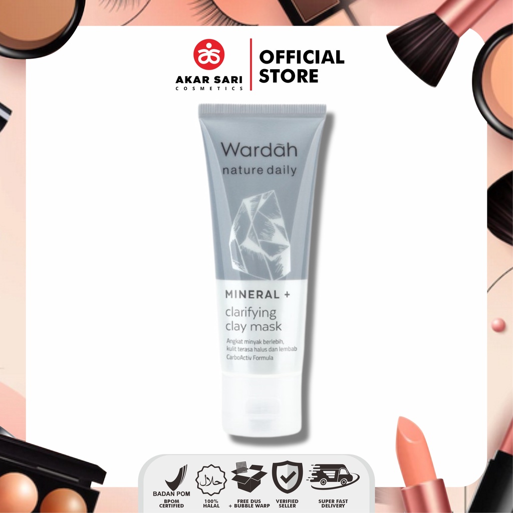 Jual WARDAH NATURE DAILY MINERAL+ CLARIFYING CLAY MASK - Masker Wajah ...