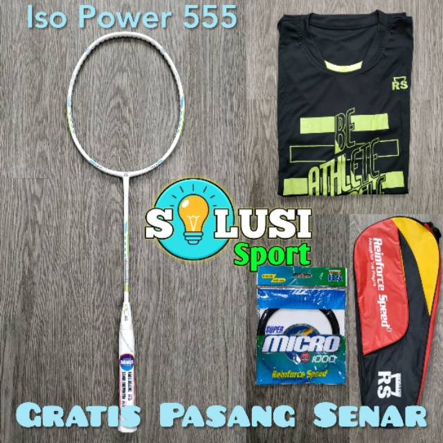 Jual Raket RS ISO POWER 555 Badminton Original | Shopee Indonesia