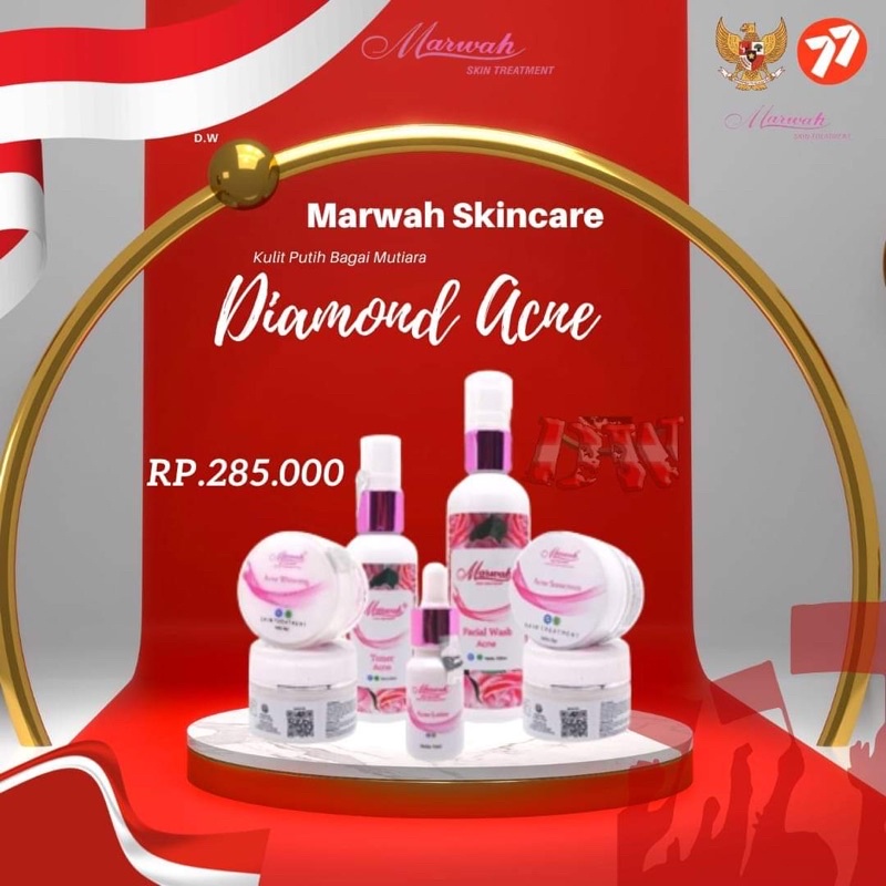 Jual Skincare Marwah Beauty Diamond Acne Series | Shopee Indonesia