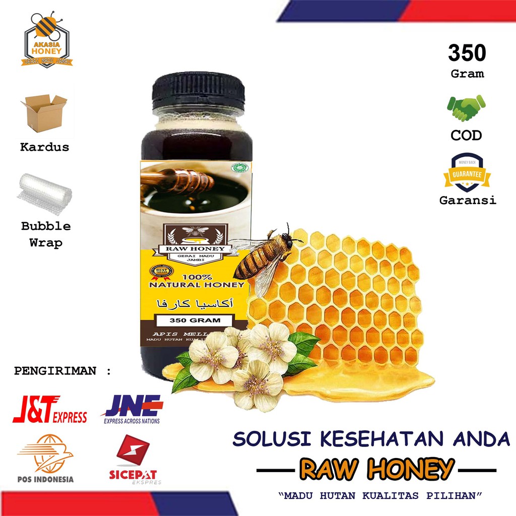 Jual MADU ASLI MURNI MADU HUTAN RAW HONEY AKASIA 100% MADU ASLI LEBAH ...