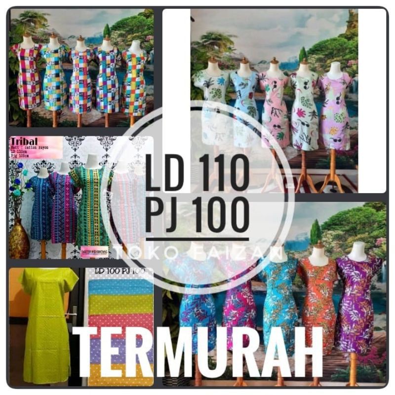 Jual DASTER MIDI MOTIF ACAK RANDOM BAJU TIDUR ADEM WANITA | Shopee ...