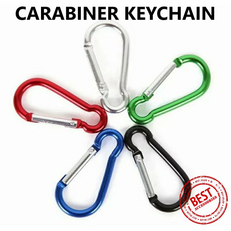 Jual CARABINER Gantungan Kunci Karabiner Alumunium Hiking Camping ...