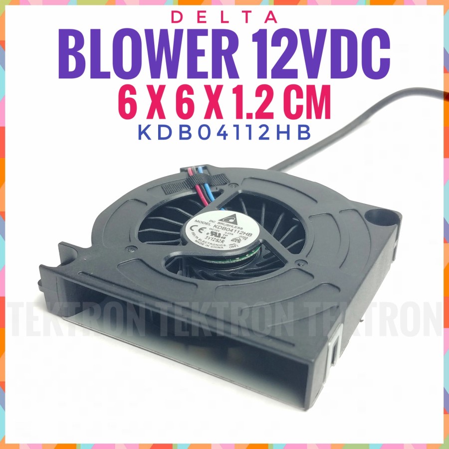 Jual Delta Blower Fan 12VDC 6cm 0.07A 12V 6x6 1.3cm Cooling Kipas 60mm ...