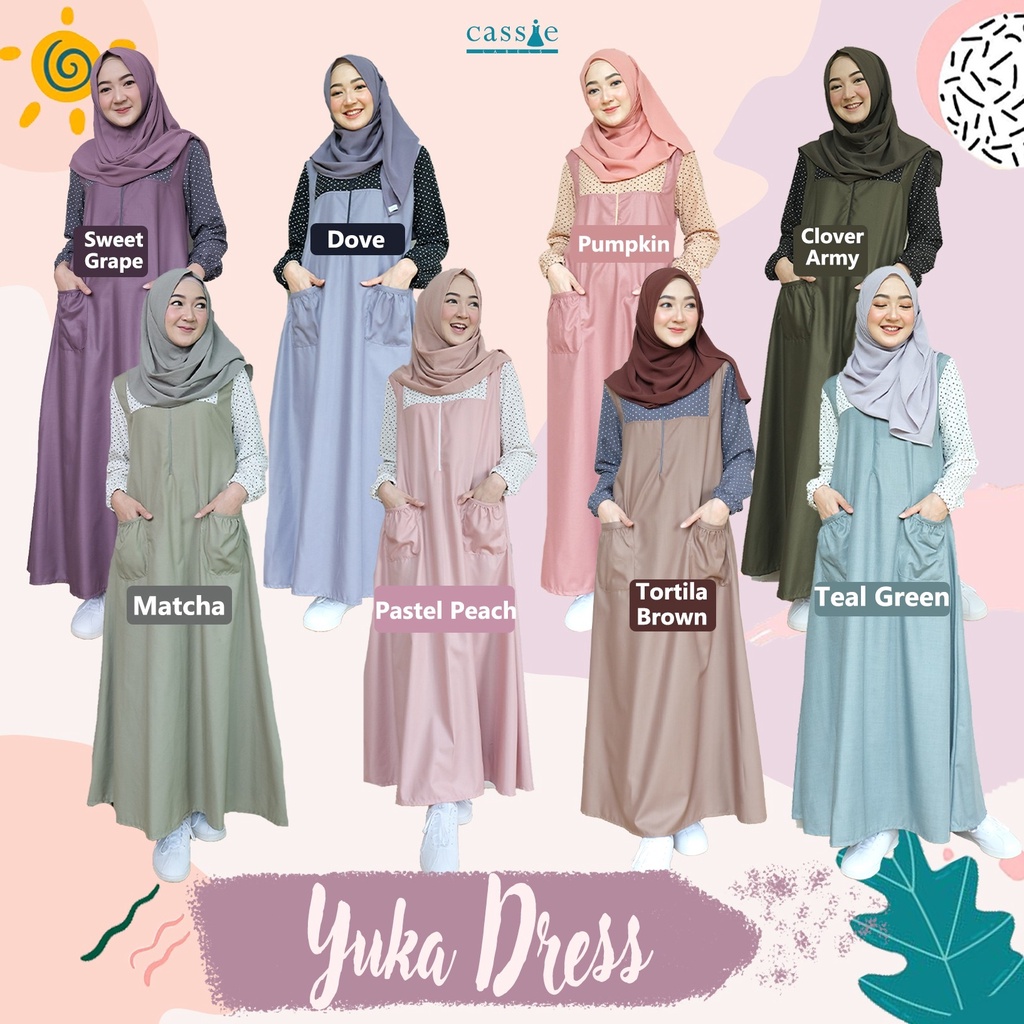 Jual Cassie Labels - Yuka Dress | Overall Polkadot Monalisa Toyobo ...