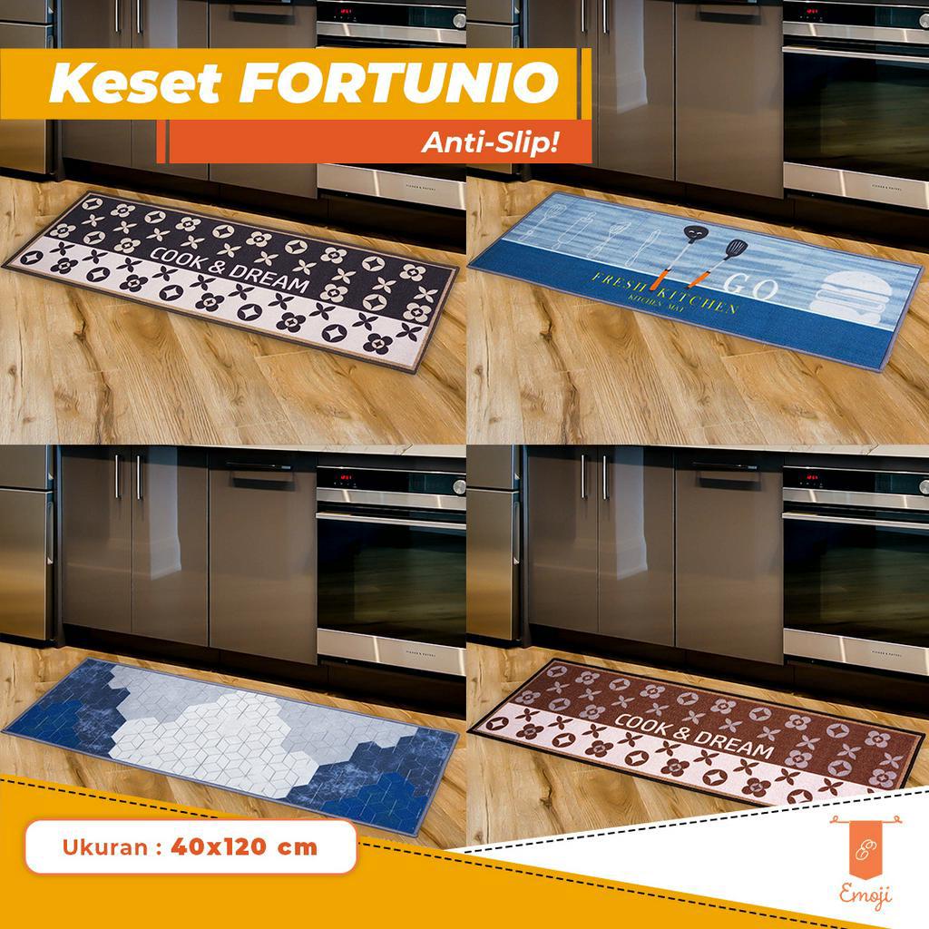 Jual Keset Dapur Anti Slip 40x120 cm FORTUNIO ★ Keset Panjang Keset ...