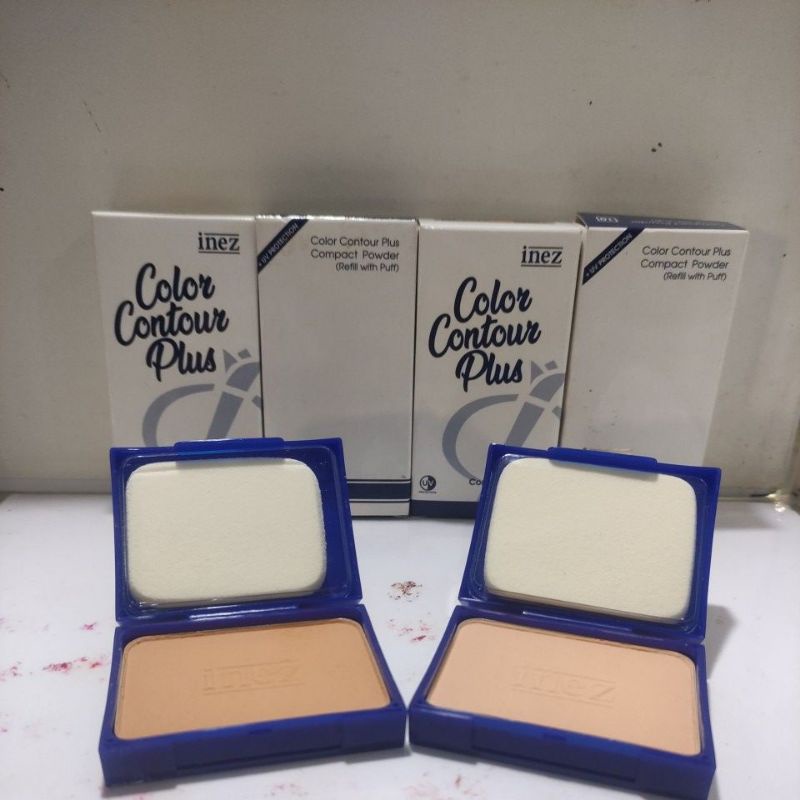 Jual INEZ REFILL COMPACT POWDER (with Puff) | Shopee Indonesia