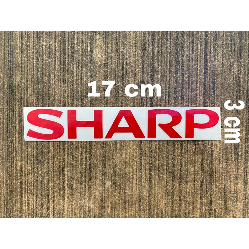 Jual Cutting Sticker logo AC tulisan SHARP 17 cm x 3 cm | Shopee Indonesia