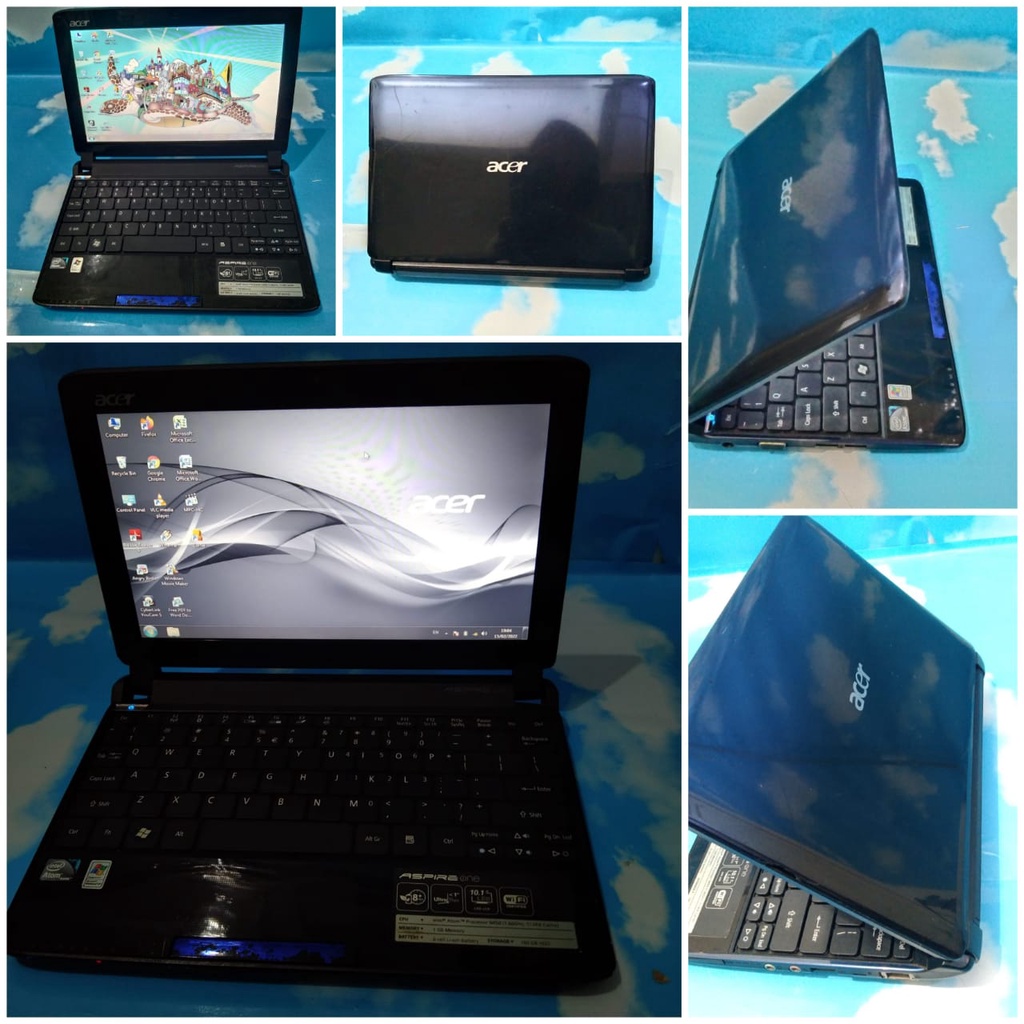 Jual PROMO notbook notebook 1JUTAAN 1 JUTAAN SECOND SEKEN BEKAS ACER ASPIRE ONE INTEL ATOM RAM ...
