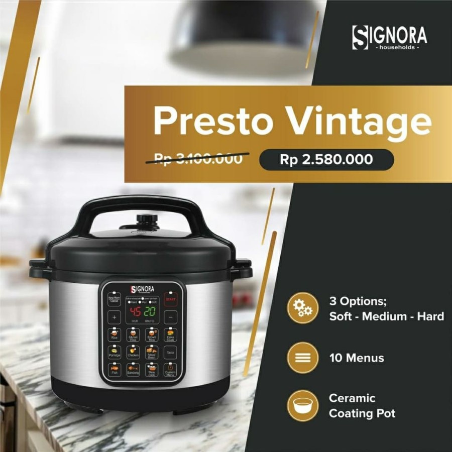Jual Panci Presto SIGNORA Seri Vintage | Shopee Indonesia