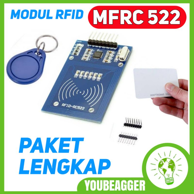 Jual Modul RFID RC522 MFRC522 + RFID CARD | Shopee Indonesia