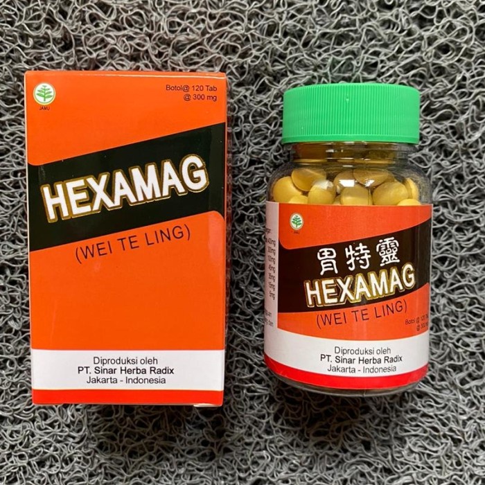 Jual HEXAMAG 120'S WEI TE LING - LAMBUNG USUS MAAG PENCERNAAN PRODUK ...