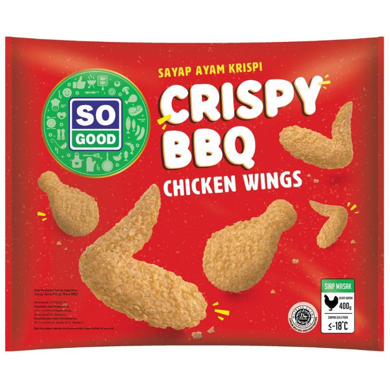 Jual So Good Crispy BBQ Chicken Wings 400gr | Shopee Indonesia