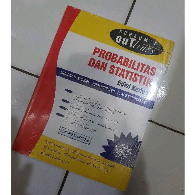 Jual Buku (Original 100%)⭐⭐⭐ Probabilitas dan Statistik Schaum > Murray ...