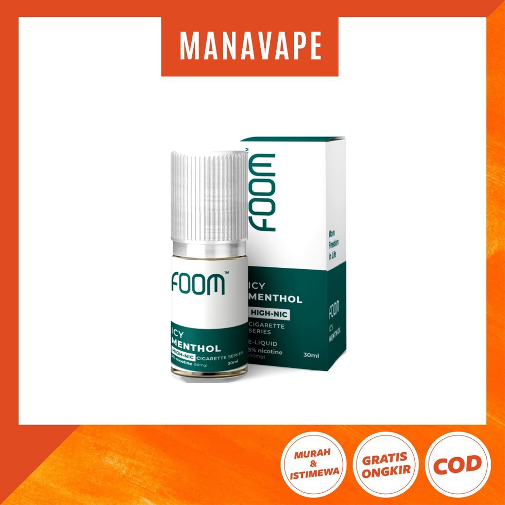 Jual FOOM ICY MENTHOL HIGH SALT NIC 30ML / 50MG | Shopee Indonesia