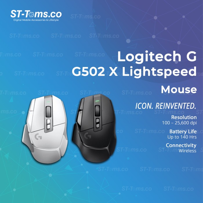 Jual Logitech G502 X Lightspeed / G 502X Lightspeed Wireless Gaming ...