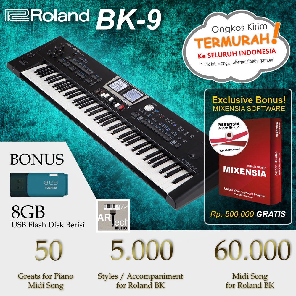 Jual Roland BK9 / BK-9 / BK 9 Backing Keyboard - Garansi Resmi | Shopee Indonesia