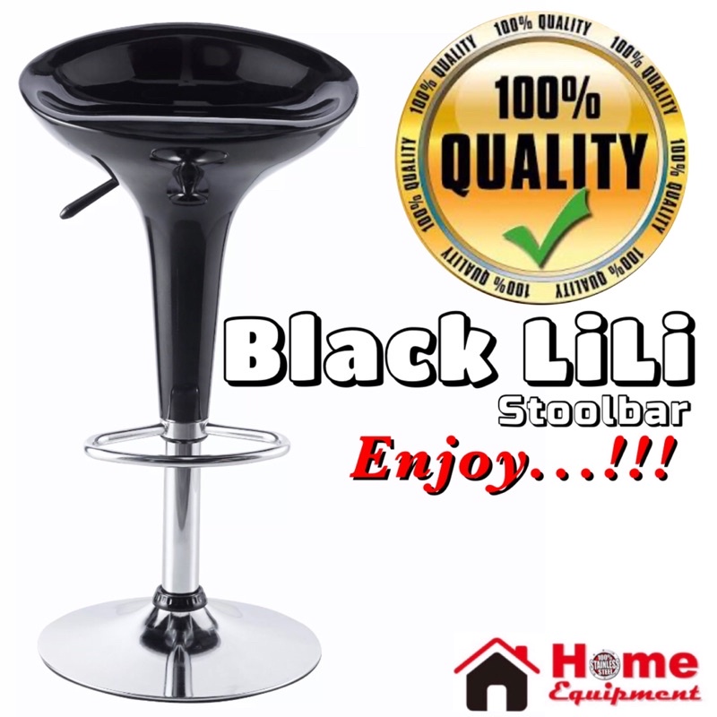 Jual KURSI MINI BAR KURSI CAFE STOOLBAR HIDROLIK WARNA HITAM MENAWAN ...