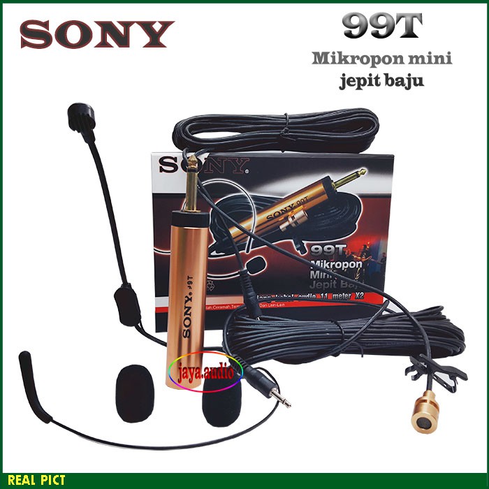Jual Mic Jepit SONY 99T Mikropon Mik Jepit Baju Mik Kancin Heatsed Sony ...