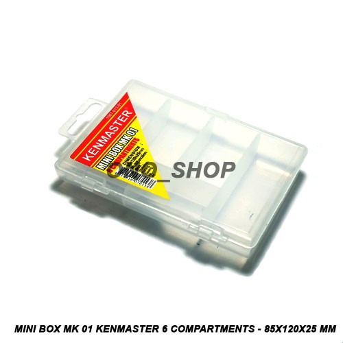 Jual Mini Box MK 01 Kenmaster 6 Compartments - 85x120x25 mm | Shopee ...