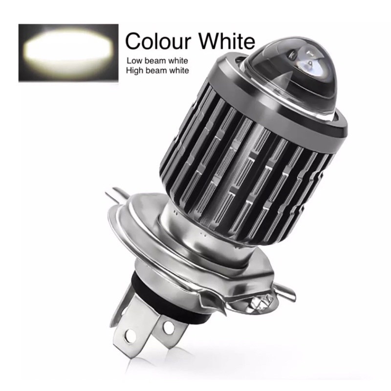 Jual Lampu LED Utama Motor Mobil D2 H4 Laser 2 Warna Putih Kuning AC DC Yamaha Vixion Ninja R15 ...