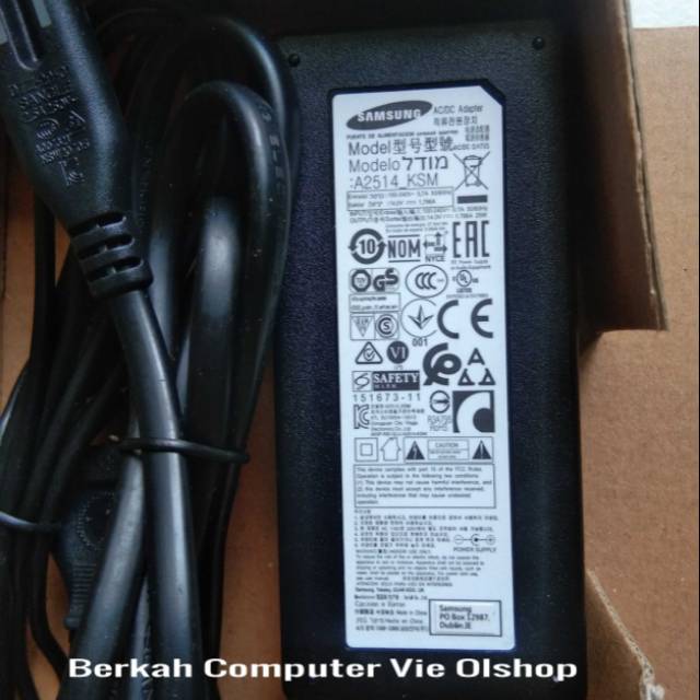 Jual Adaptor Monitor Samsung Original S19D300HY 14V-1.07A | Shopee ...
