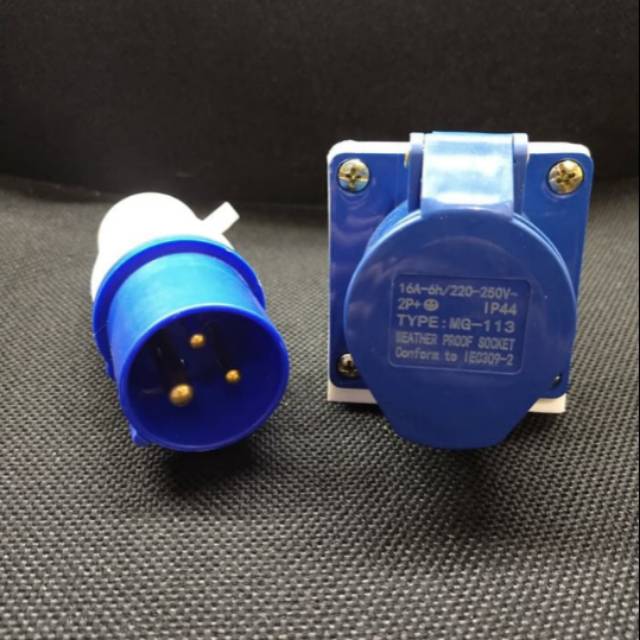 Jual Plug socket industri surface mounting 3 pin 16A | Shopee Indonesia