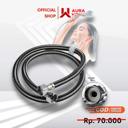 Jual Selang Shower Fleksibel Hose Stainless Steel / Selang Slang Shower ...