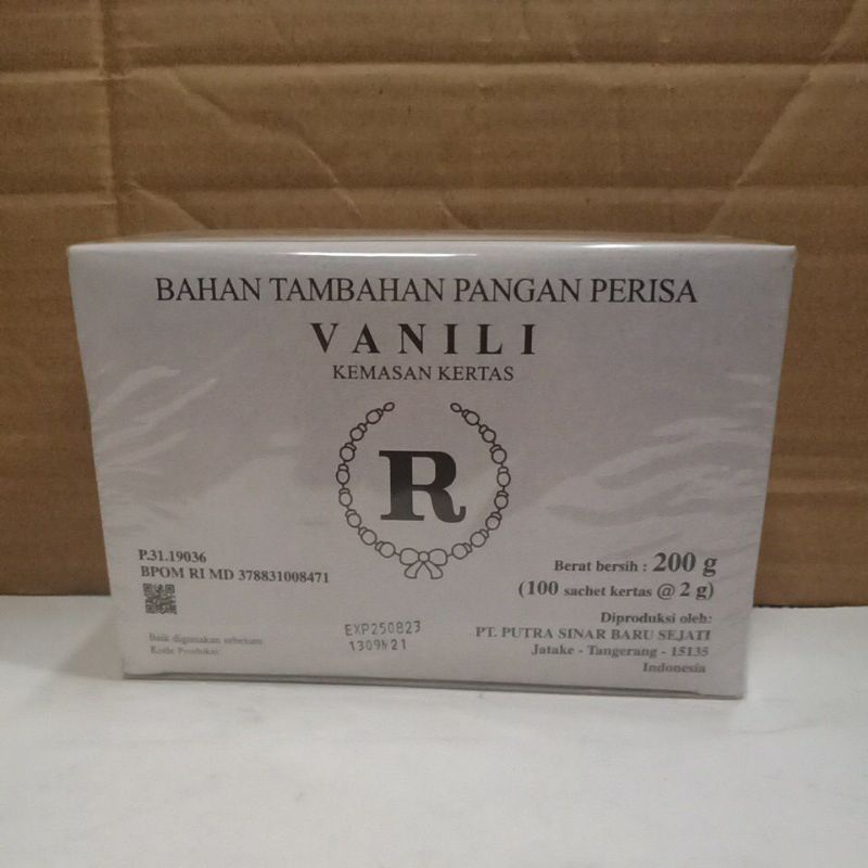 Jual Vanili R Bubuk Kertas 1 Box (100 Sachet) | Shopee Indonesia Jual Vanili R Bubuk Kertas 1 Box (100 Sachet) | Shopee Indonesia