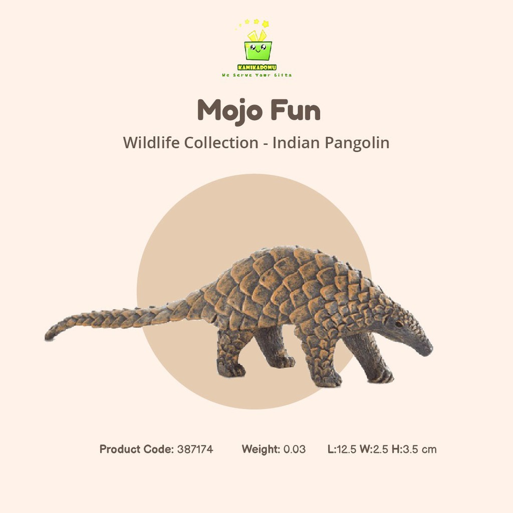 Jual Kamikadomu - Mojo Fun Indian Pangolin 87174 – WIldlife Collection ...