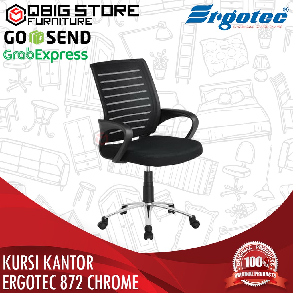 Jual Kursi Kantor Ergotec 872 / Kursi Kantor Murah / Kursi Staff Pegawai | Shopee Indonesia