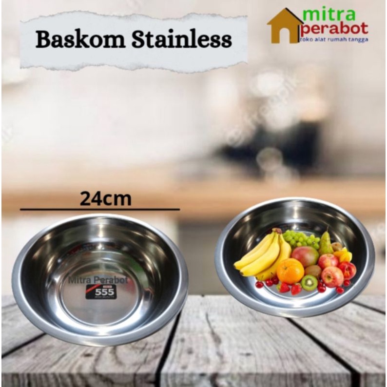 Jual Baskom Stainless Baskom Uk 24 Baskom Stainless Tebal | Shopee ...