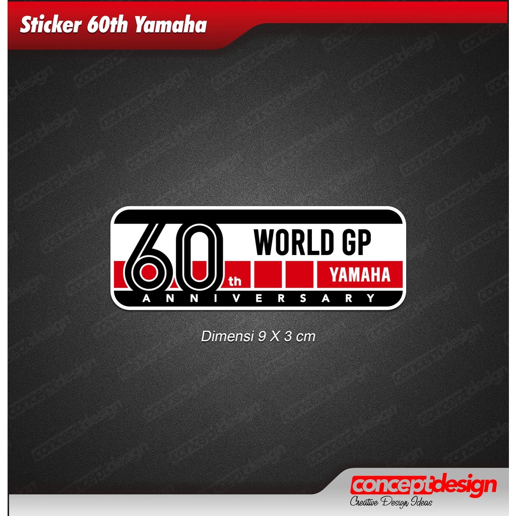 Jual Sticker Yamaha 60th World GP Anniversary | Shopee Indonesia