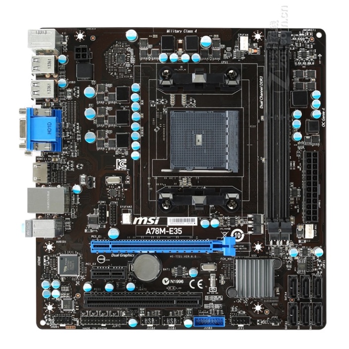 Jual PREORDER MSI A78M-E35 Socket FM2+ AMD A78 Desktop PC Motherboard ...