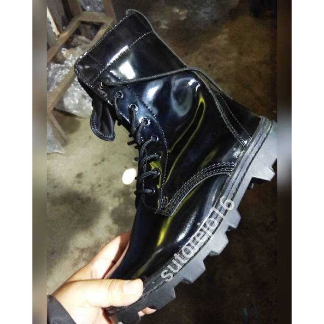 Jual Sepatu pdl jatah polisi polri kulit leather kilap standart polri ...