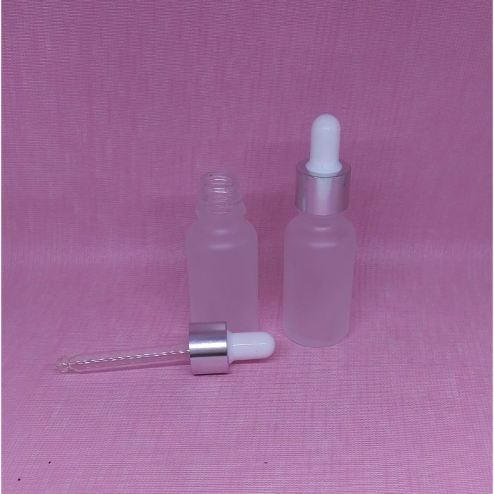 Jual Make-Up-Kemasan- Botol Serum Kaca Tebal 20 Ml + Pipet Allum Ring ...