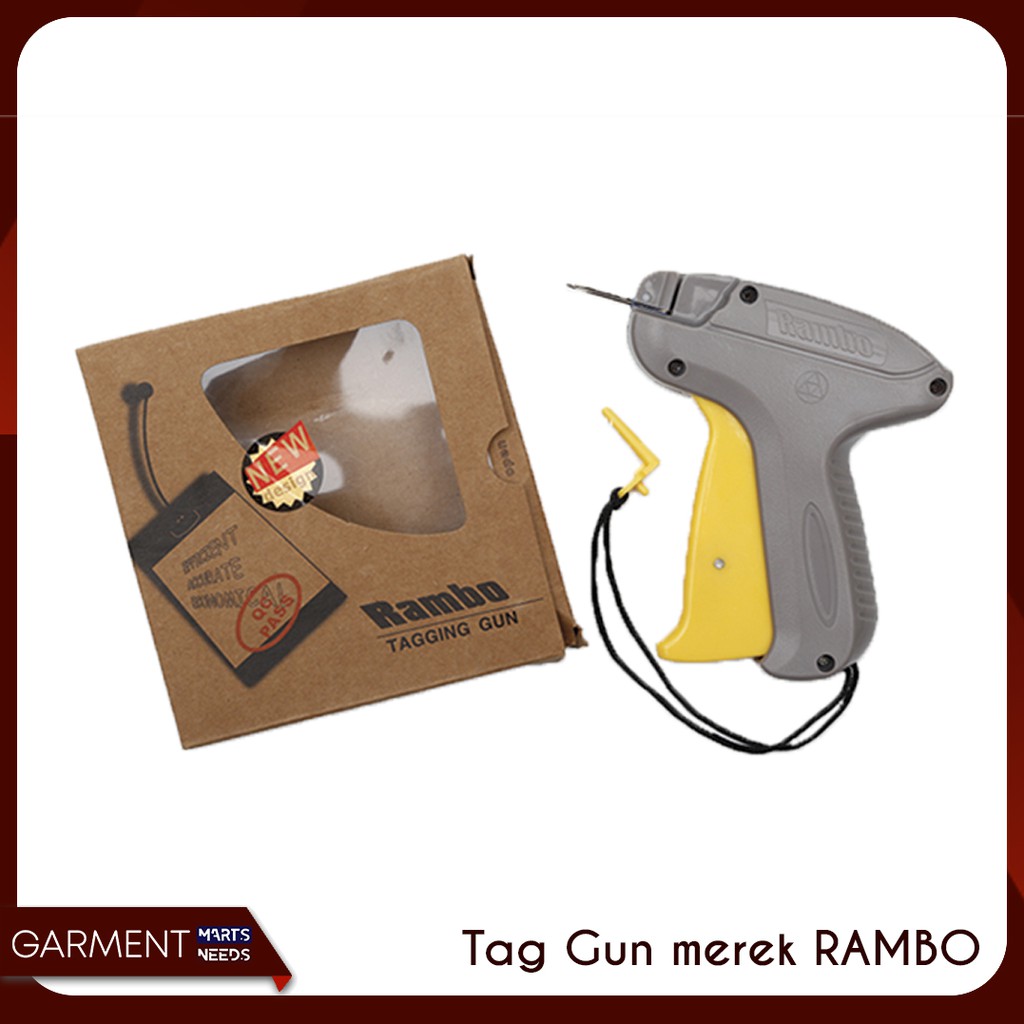 Jual Tembakan TAG GUN Alat Pemasang Tag Pin Label Harga MERK RAMBO ...