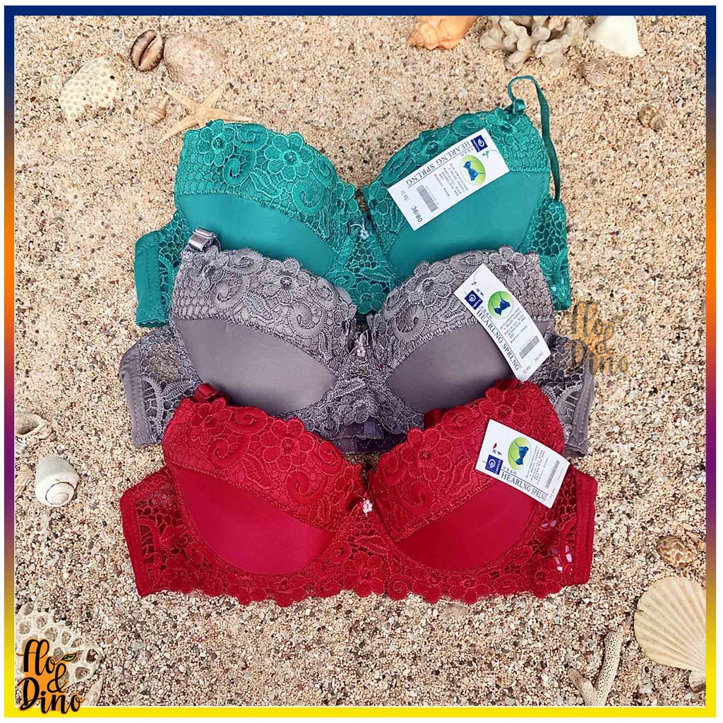 Jual Bra dengan kawat HS | BH Wanita Push Up model Renda kait 2 ...