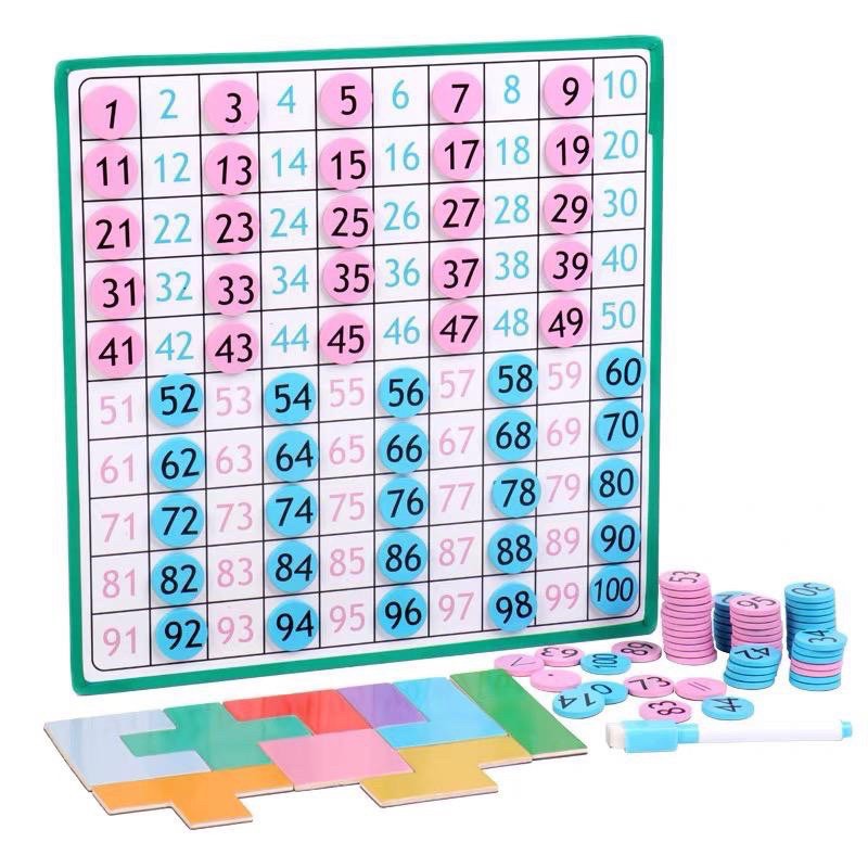 Jual multifunction magnetic hundred boards mainan edukasi anak | Shopee ...