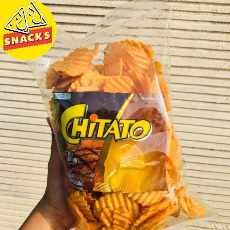 Jual Chitato Snack Rasa Sapi Panggang Repack 250 Gram | Shopee Indonesia