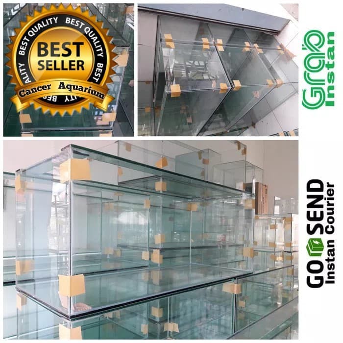 Jual Aquarium Kaca Ukuran 100x40x45 cm Tebal 10 mm Full / Aquarium Kaca ...