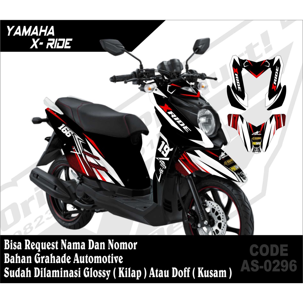 Jual 0296 DECALS STIKER FULL BODY CUSTOM MOTOR X-RIDE / variasi sticker ...