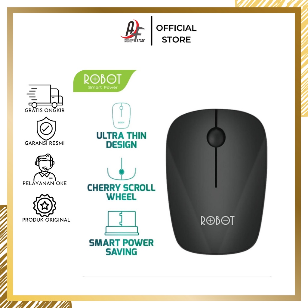 Jual Mouse ROBOT M220 Wireless Optical Mouse | Shopee Indonesia