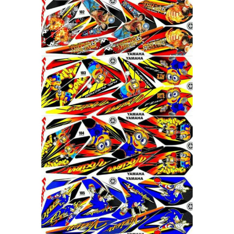 Jual Stiker - Sticker Striping Variasi Animasi New Vixion Lighting 2013-2017 / NVL | Shopee ...