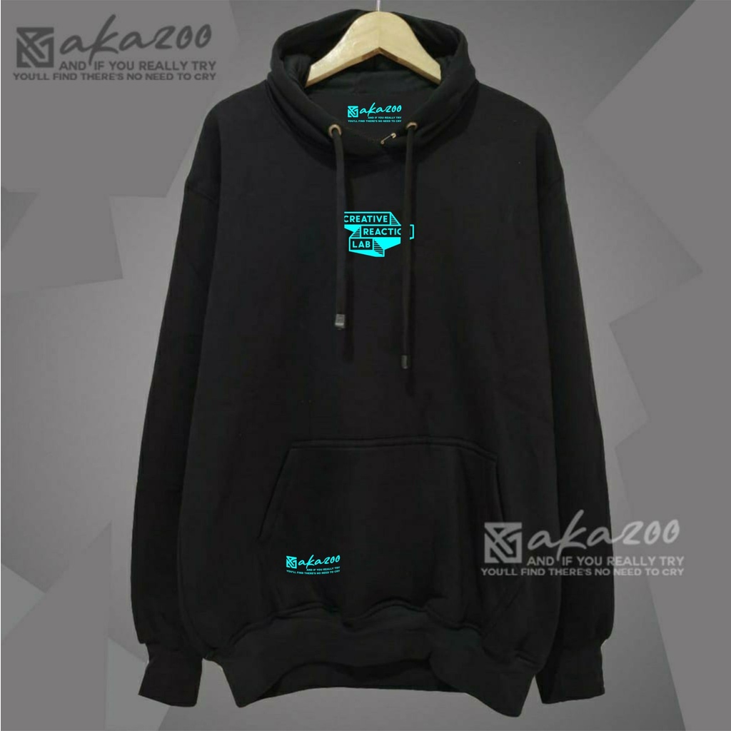 Jual SWITER PRIA DISTRO JPN AKAZOO warna hitam CREATIVE REACTION LAB ...